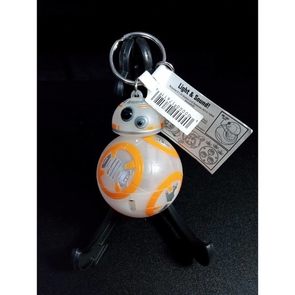 Disney | Toys | New Disney Parks Star Wars Bb8 Droid Keychain W Lights ...